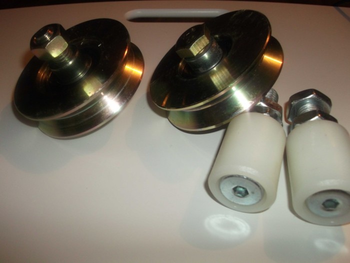 Set role poarta culisanta 80mm, usa metalica, interior, exterior, roata ...